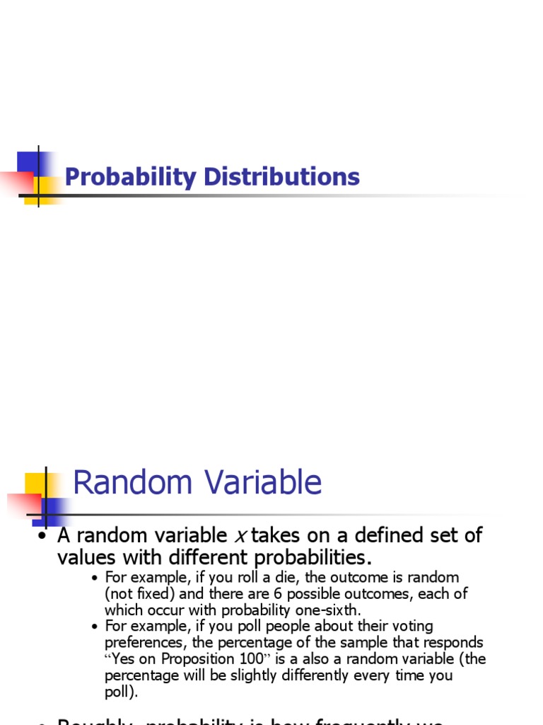 Prob Distribution 1 | Download Free PDF | Covariance | Variance