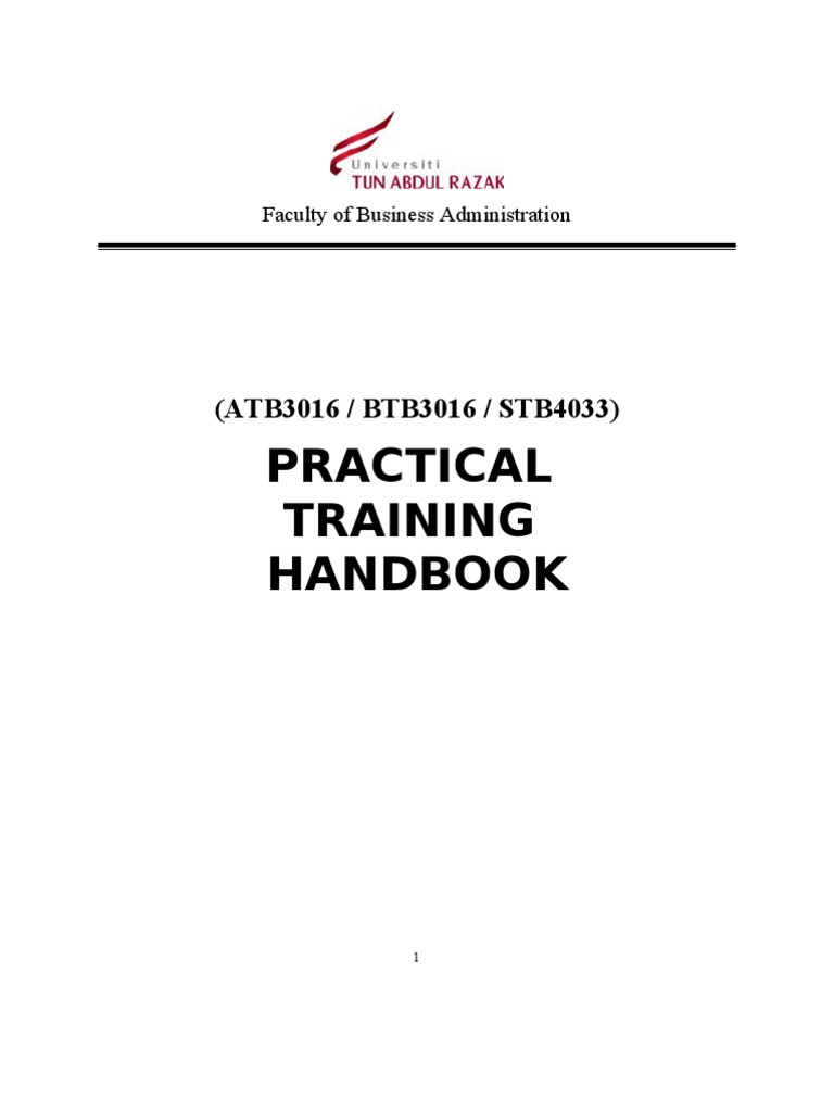 Practical Training Guide for Students | PDF | Internship | Job Hunting
