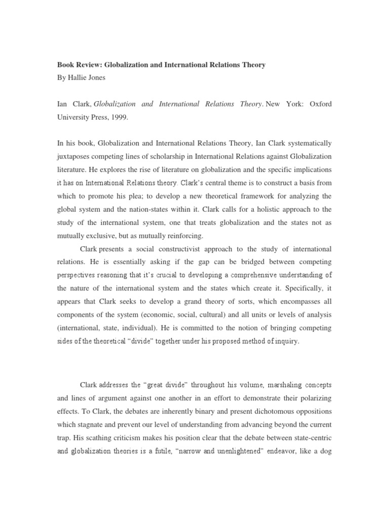 Globalization and International Relations Theory | Download Free PDF ...