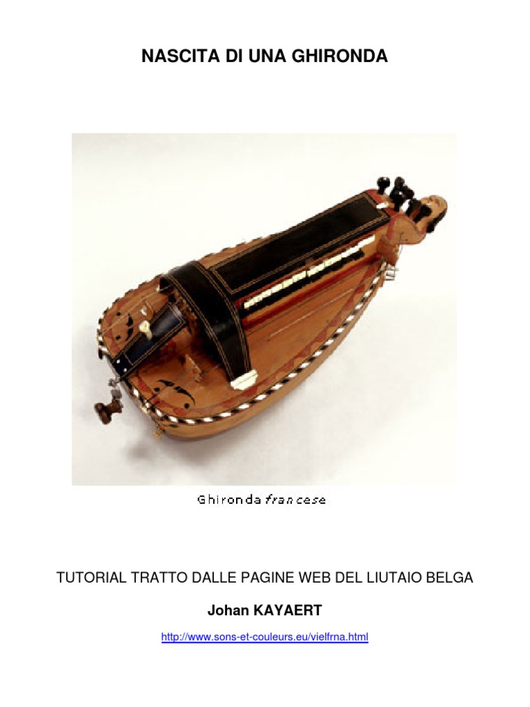 Come Costruire Una Ghironda. | PDF