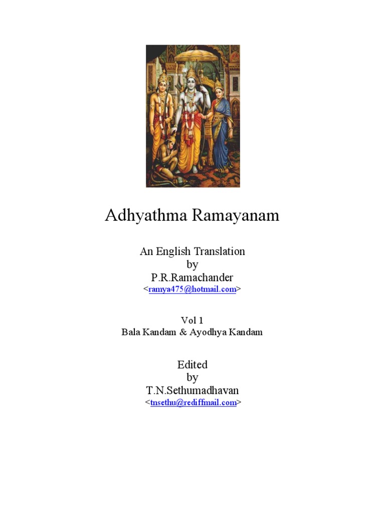 ARamayan Vol 1 | PDF | Ramayana | Rama