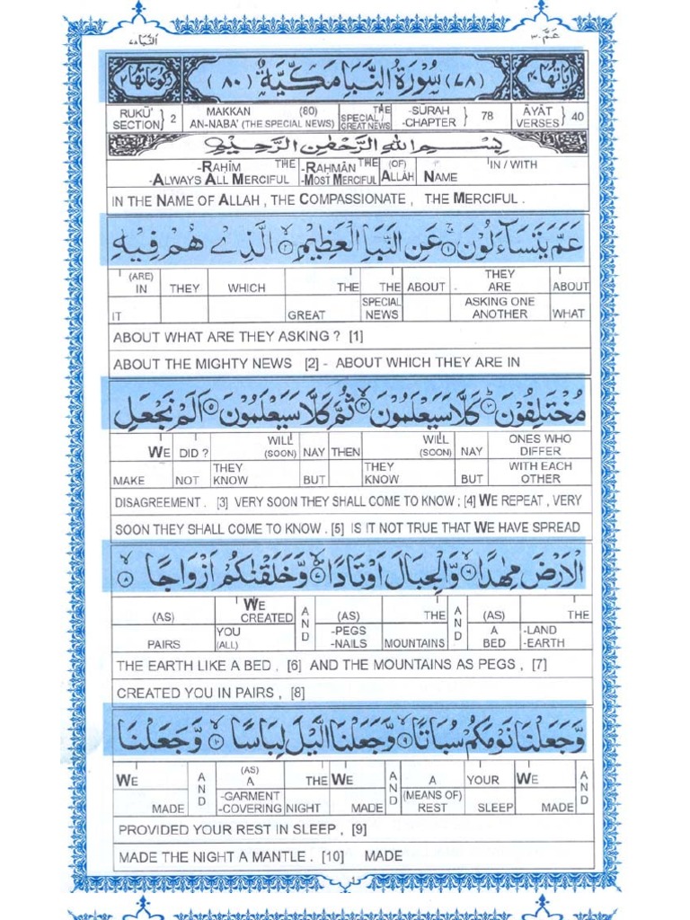 Quran para 30 | PDF
