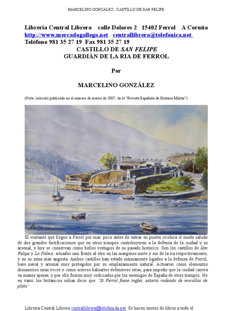 Historia del Castillo de San Felipe | PDF | Castillo | Madrid