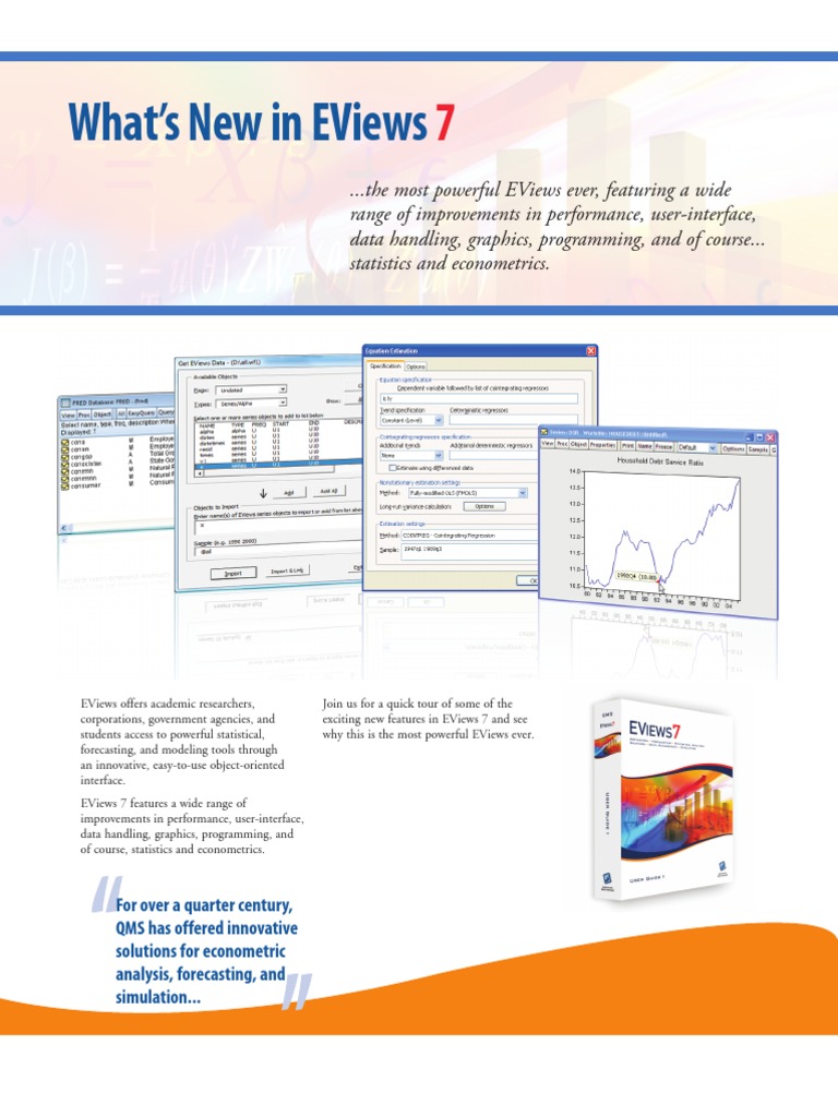 EViews 7 Whats New | Download Free PDF | Component Object Model | Instrumental Variable
