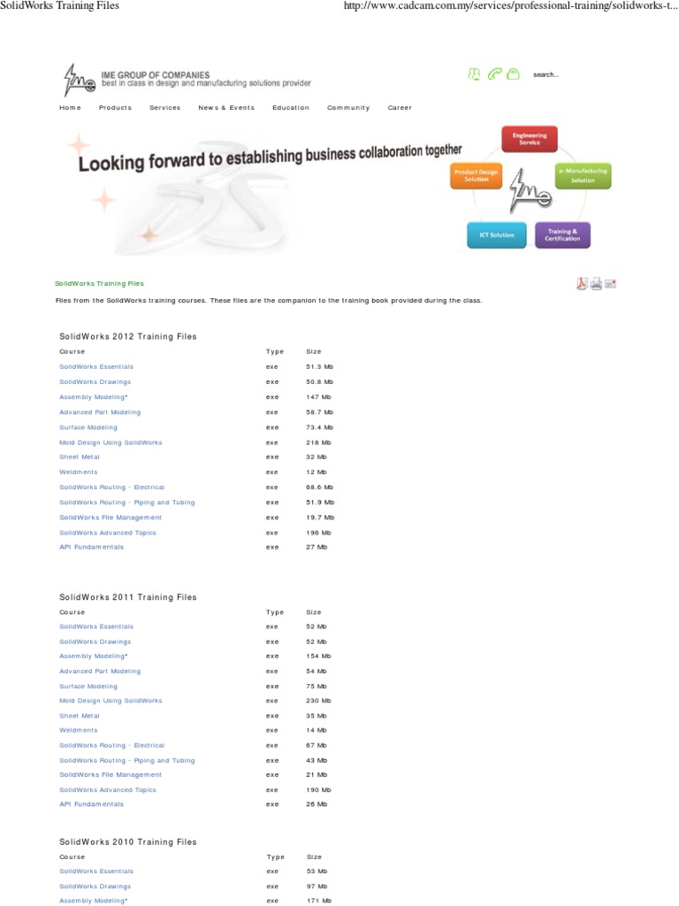 SolidWorks Training Files2010 | PDF