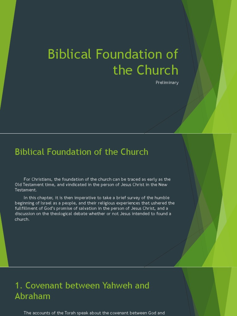 Biblical Foundation of The Church | PDF | Book Of Exodus | Covenant ...