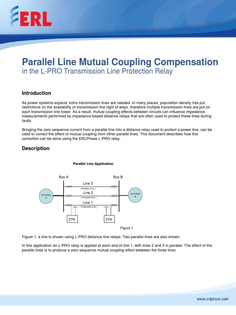 Using Parallel Line Mutual Coupling Compensation LPRO Distance Relay ...