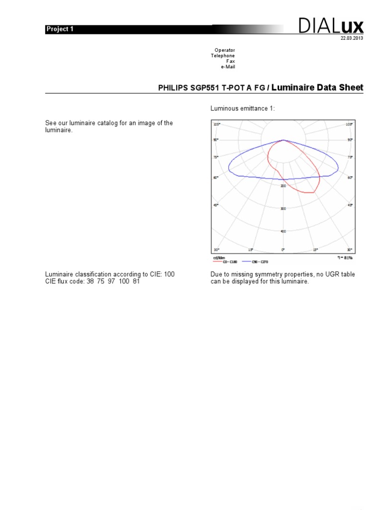 Dialux Report | PDF | Fax | Lighting