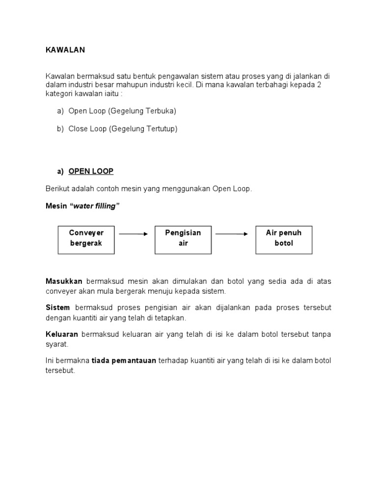 Sistem Open Loop | PDF