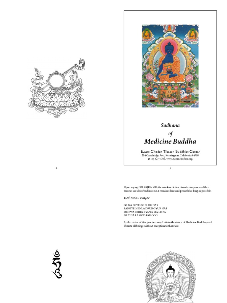 Medicine Buddha Sadhana | PDF | Buddhahood | Tibetan Buddhism