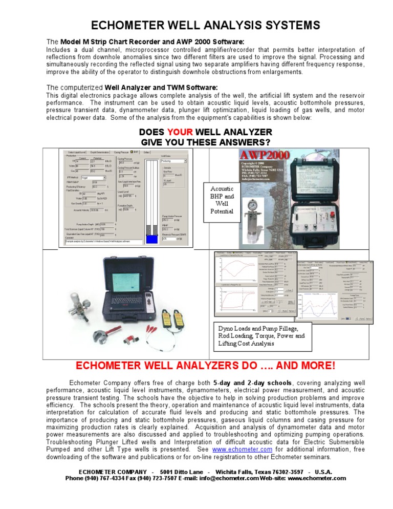 Echometer Well Analysis | Elevator | Pressure