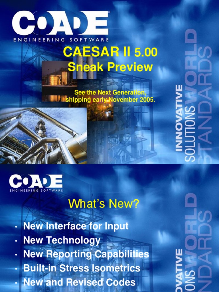 Caesar Ii: 5.00 Sneak Preview | PDF | Elasticity (Physics) | User Interface