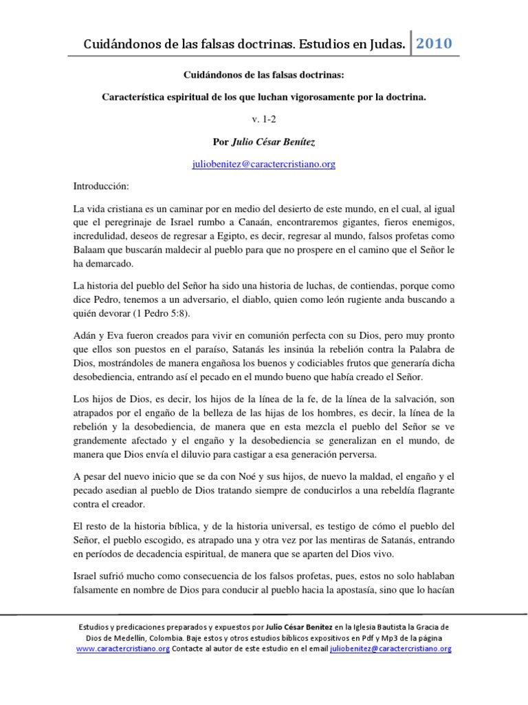 Estudio Del Libro de Judas | PDF | Jesús | Cristo (título)