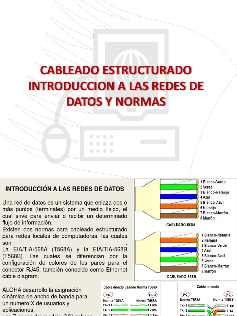 Normas+de+Ponchado+de+Cable+Utp | Red de computadoras | Protocolos de ...