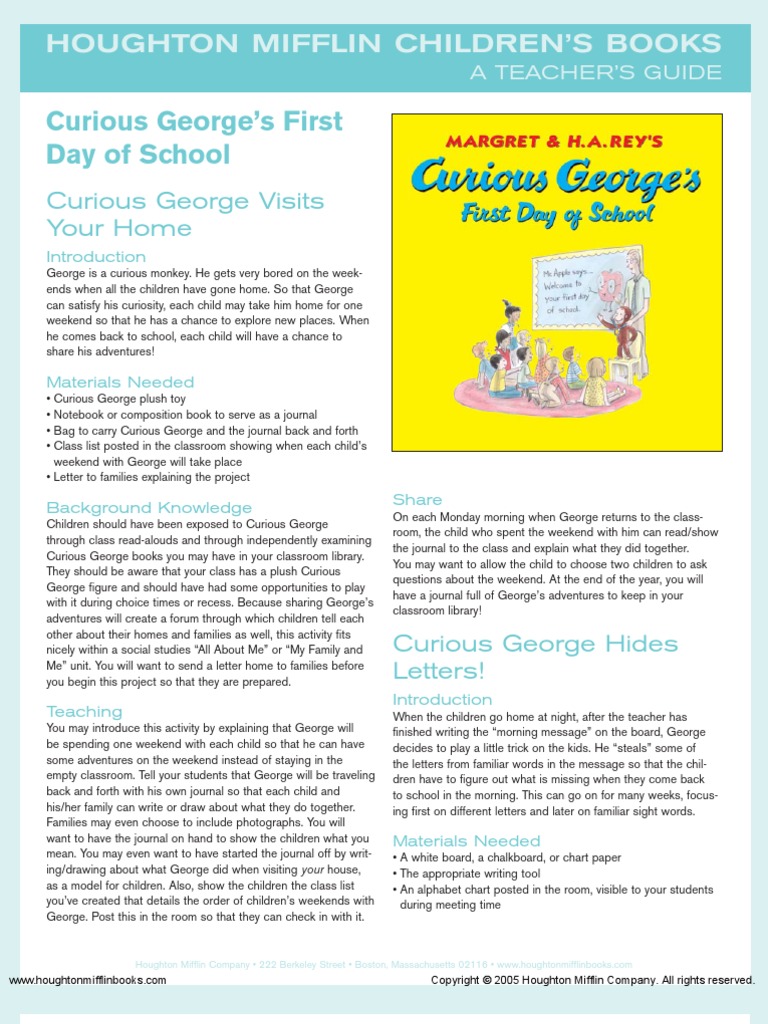 Curious Georges First Day of School | PDF | Museum | Interview