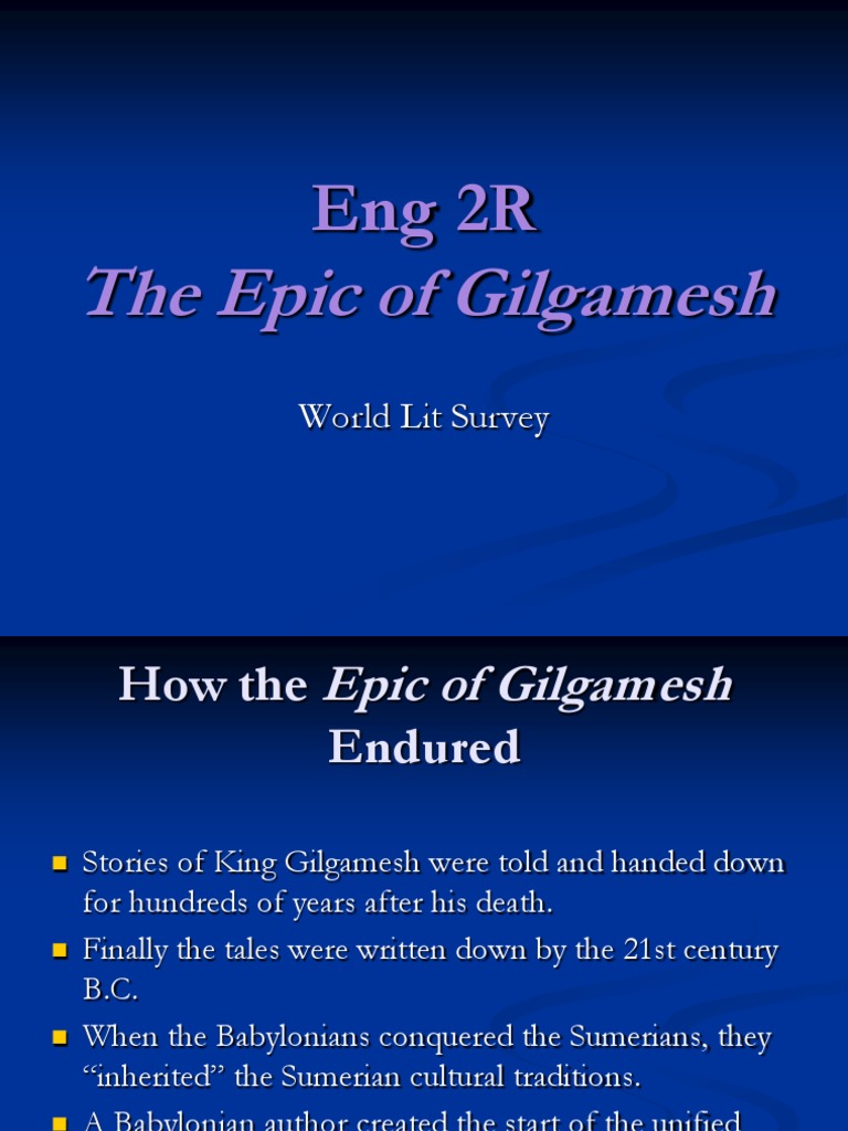 Epic of Gilgamesh History | PDF | Epic Of Gilgamesh | Mesopotamia