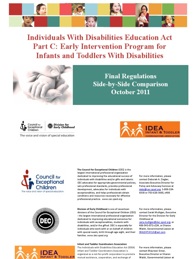 IDEA Part C Early Intervention Program For Infants and Toddlers With ...