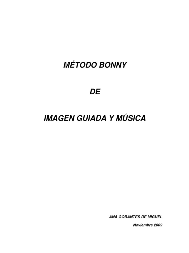 Metodo Bonny | PDF | Psique (psicología) | Dietilamida del ácido lisérgico