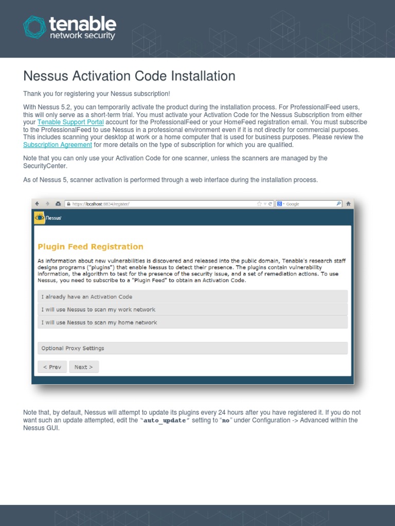 Nessus Activation Code Installation | Download Free PDF | Computer Engineering | System Software