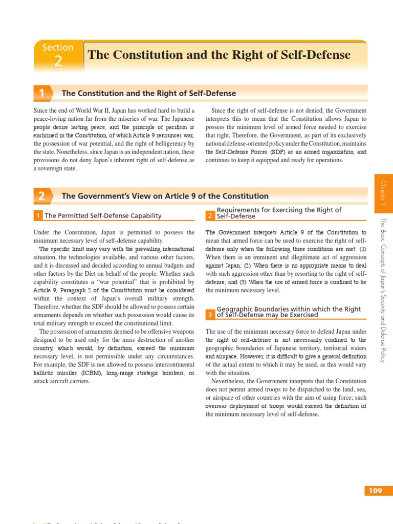 The Constitution and The Right of Self-Defense: Section | PDF | Law