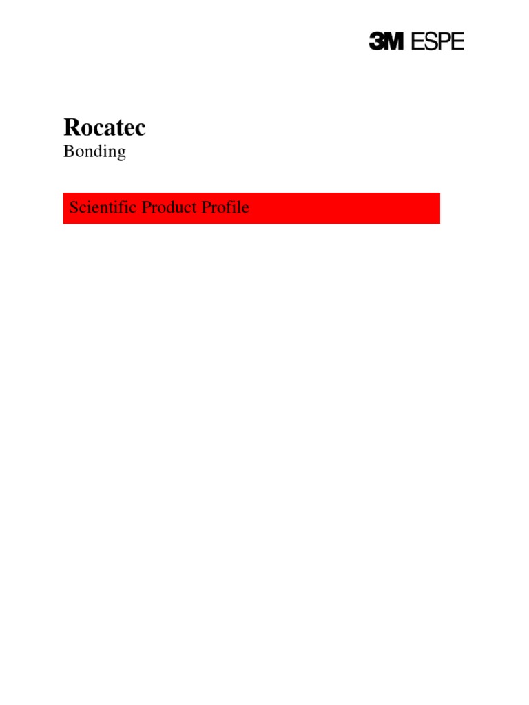 3M ESPE Rocatec | PDF | Silicon Dioxide | Physical Chemistry