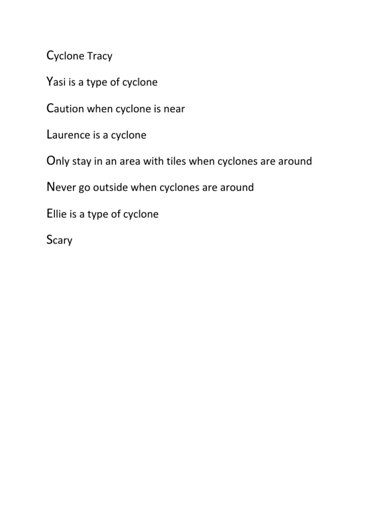 Understanding Cyclones: Types and Safety Tips | PDF | Travel | Young Adult