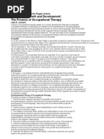 Developmental Frame of Reference in OT | PDF | Occupational Therapy ...