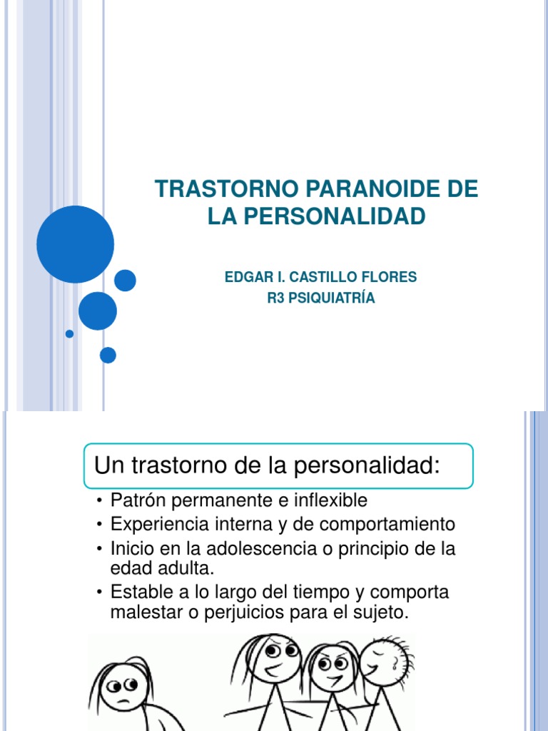 Trastorno Paranoide de La Personalidad | PDF | Ira | Ansiedad