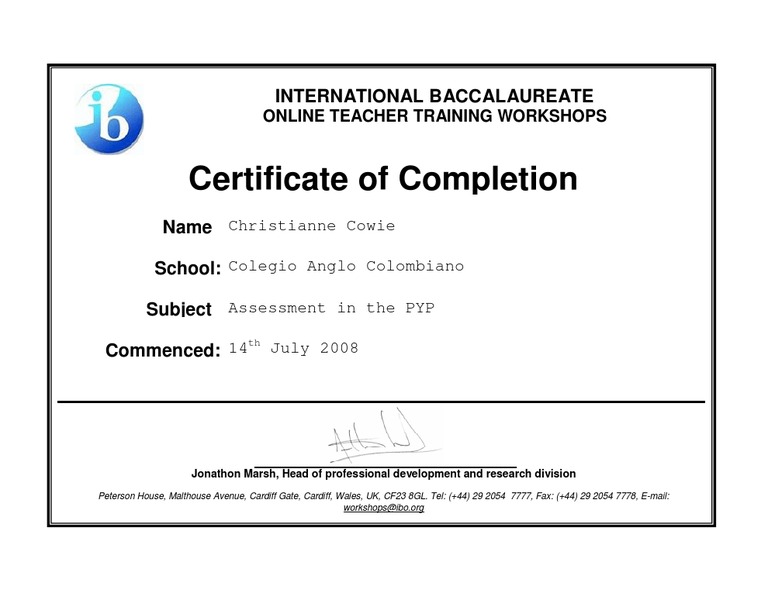 Assessment Online Course Pdf