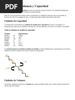 Tabla de Conversión de Litros y Volumen | PDF | Litro | Volumen