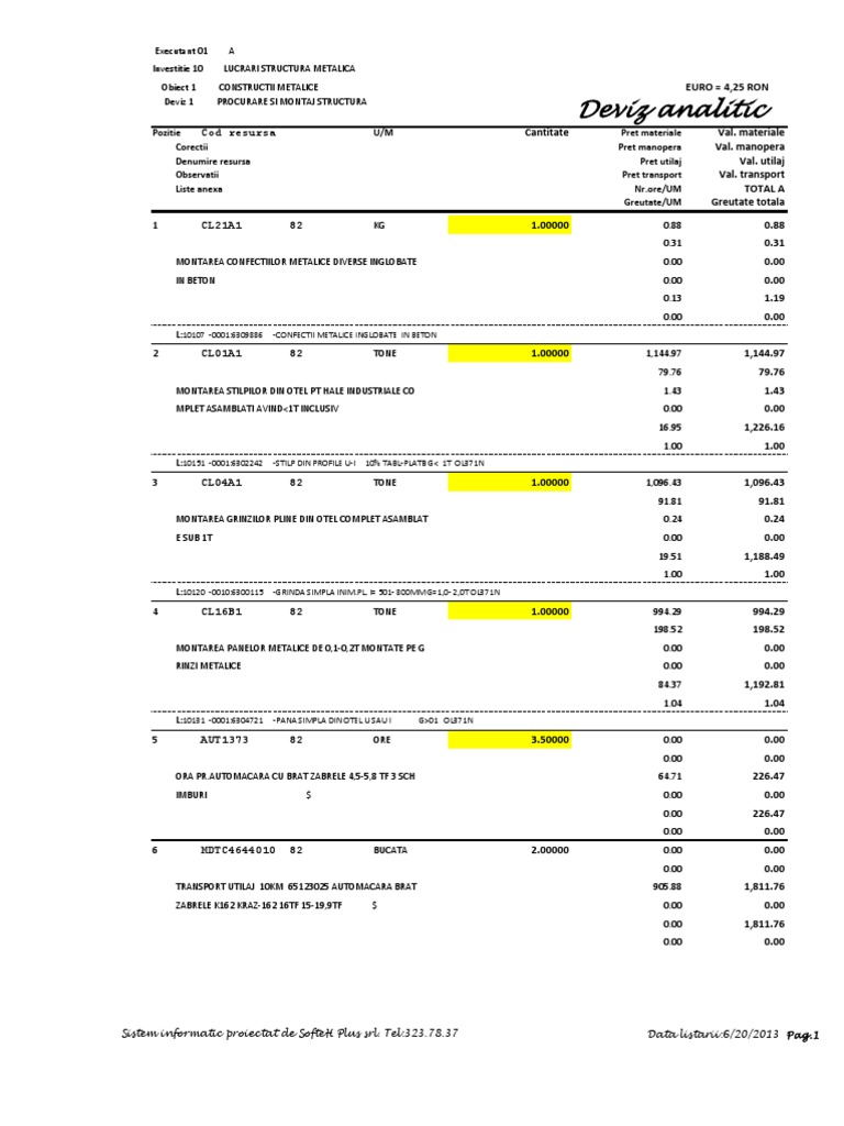 Model Deviz Analitic | PDF