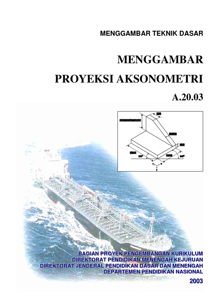 Menggambar Proyeksi Aksonometri | PDF