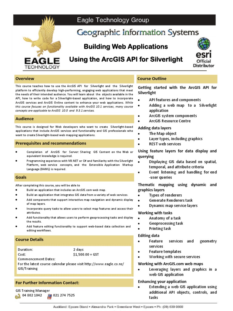 Building Web Apps Using The ArcGIS API For Silverlight | PDF | Arc Gis | Geographic Information ...