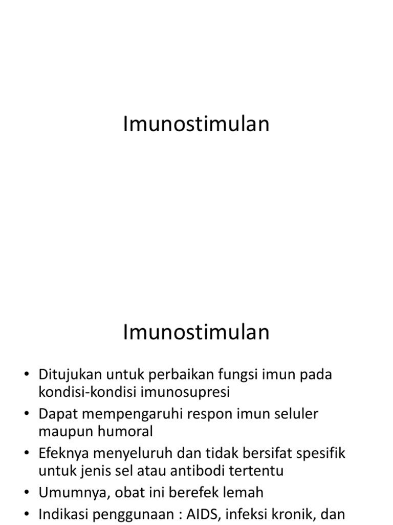Imunostimulan Farmako | PDF
