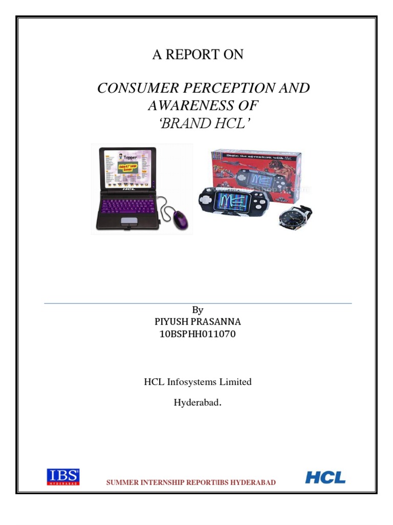 SIP Final Report by Piyush Prasanna - HCL | PDF | Market Segmentation | Research Design
