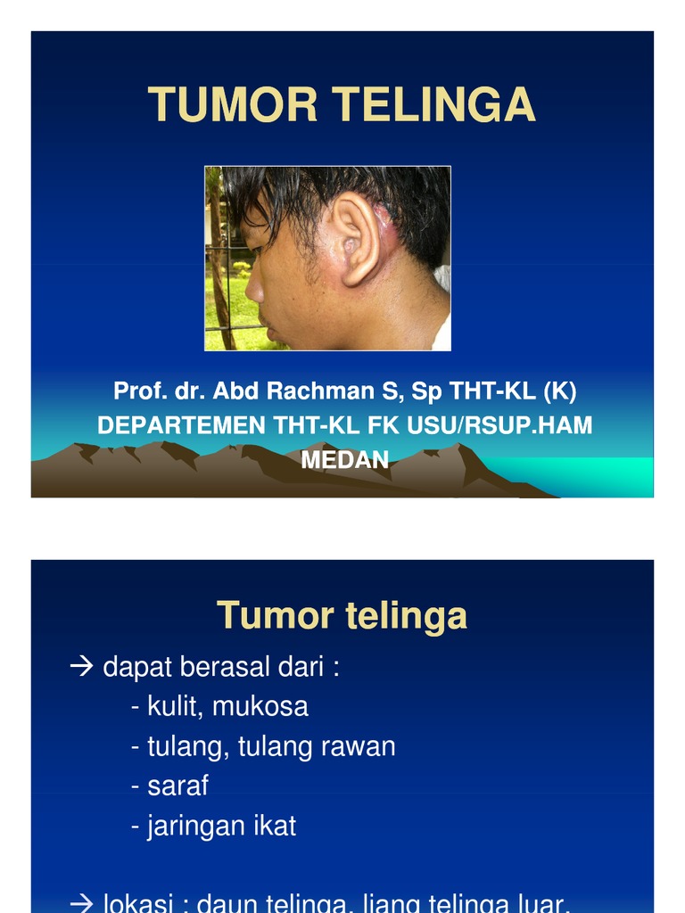 Sss155 Slide Tumor Telinga | PDF | Sains & Matematika | Kesehatan Holistik