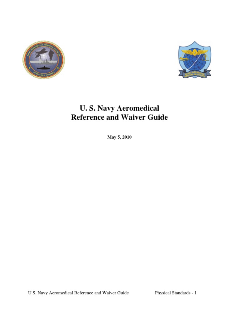 Waiver Guide US Navy2010 | Download Free PDF | Visual Acuity | United ...