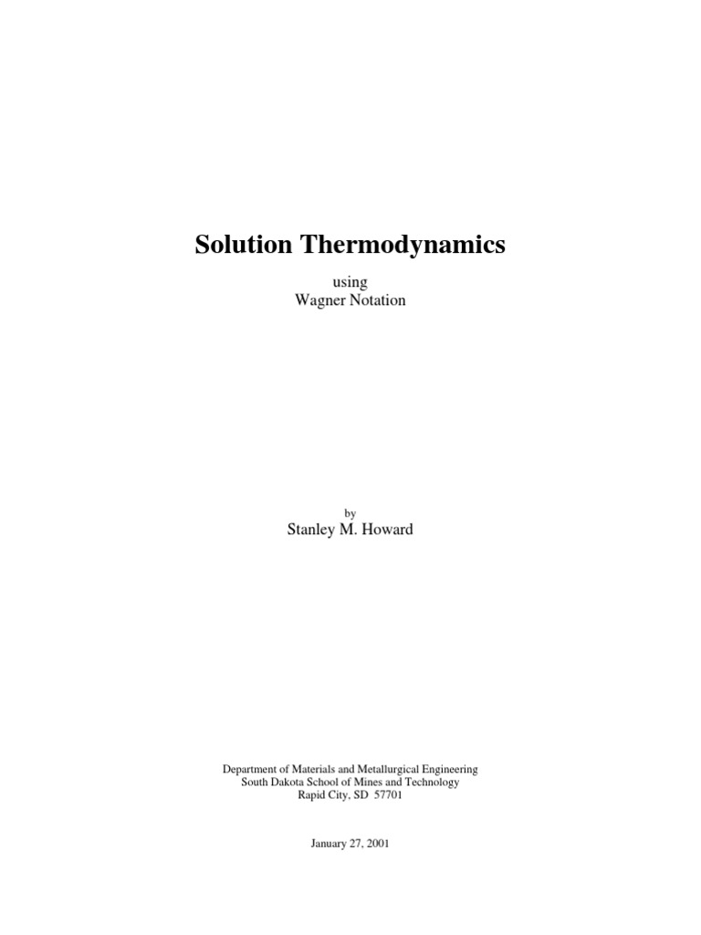 Thermo Solution | PDF | Enthalpy | Gibbs Free Energy