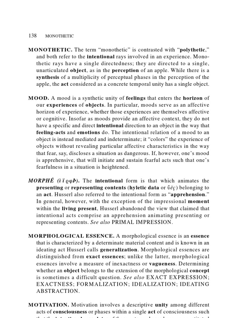 Monothetic: M Orph É (Ìïknþ) - The Intentional Form Is That Which ...