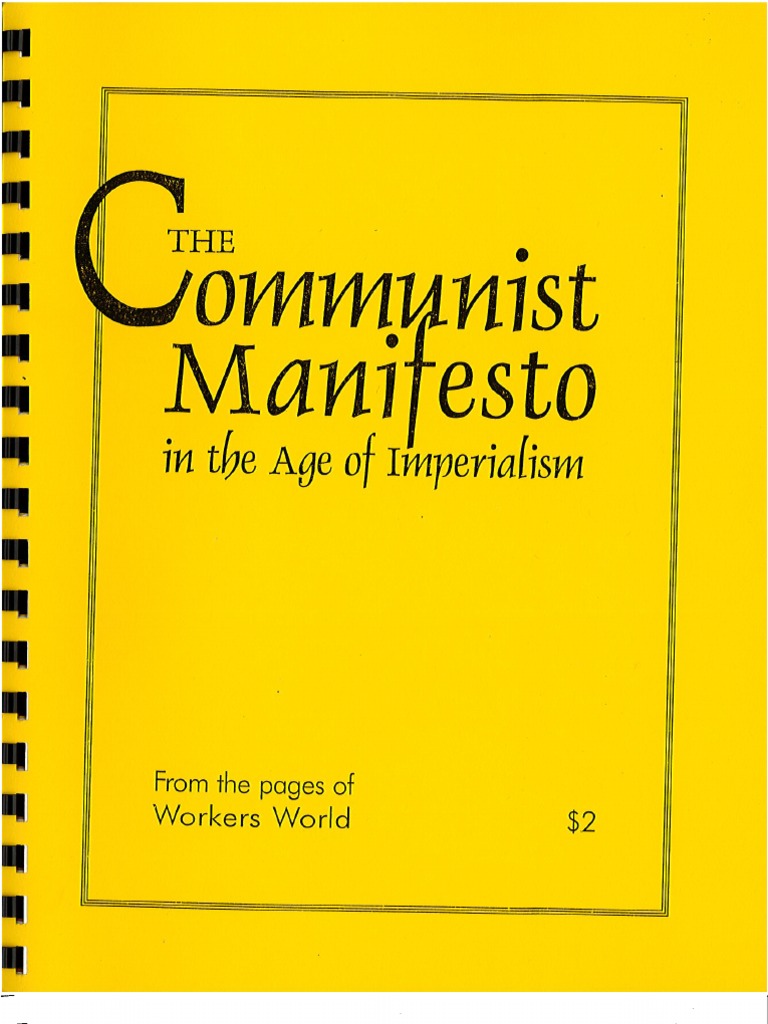 Communist Manifesto in The Age of Imperialism | PDF | Language Arts ...