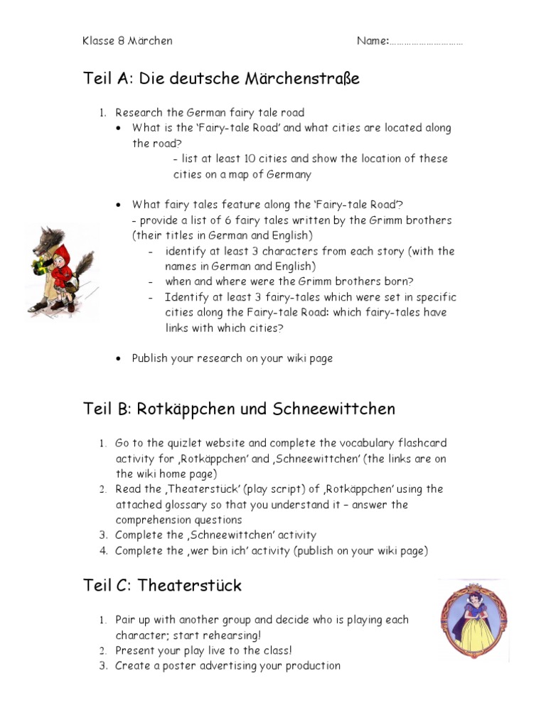 German Fairy Tale Road Research Guide | PDF | Art | General Fiction