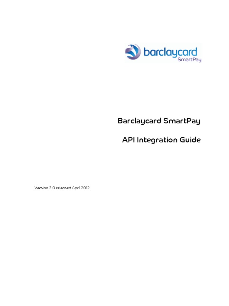 SmartPay API IntegrationGuide | PDF | Hypertext Transfer Protocol | Payment Card Industry Data ...