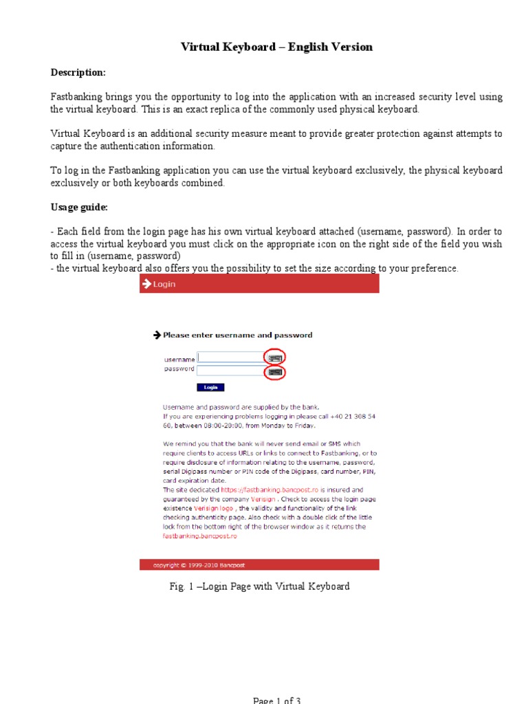 Virtual Keyboard - English Version: Description | PDF | Computers