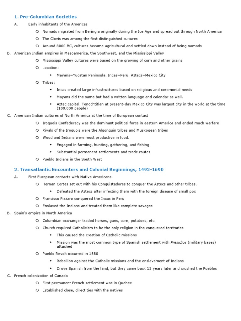 AP U.S. History Overall Brinkley Textbook Outline | PDF | Containment ...