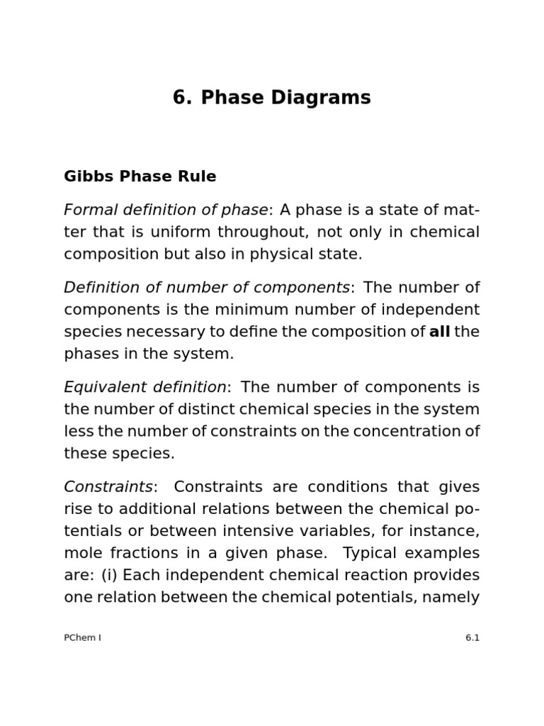 Phase Diagrams | PDF | Distillation | Chemical Process Engineering