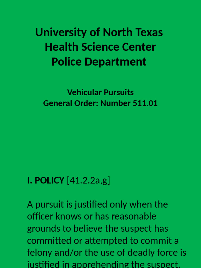 Vehicular Pursuits Refresher Training | PDF | Police | Traffic