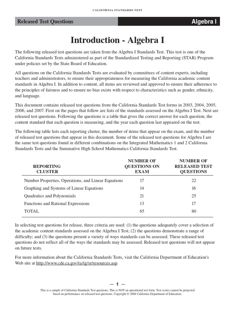 Algebra Pre-Test | PDF | Factorization | Quadratic Equation