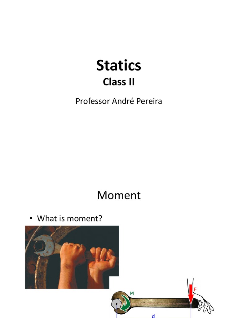 Understanding Moments in Statics | PDF | Teaching Methods & Materials ...