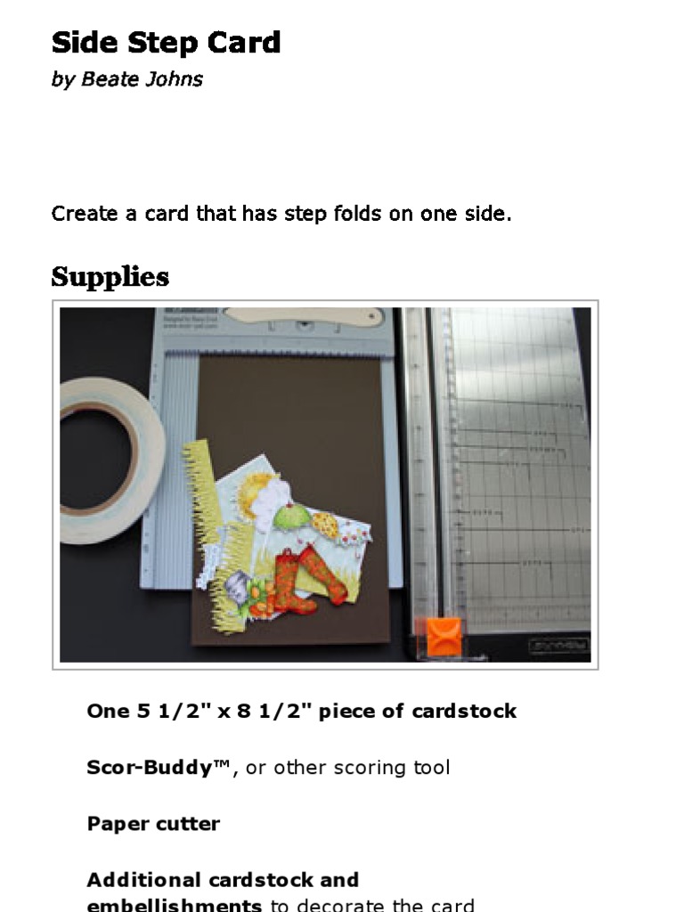 Side Step Card | PDF