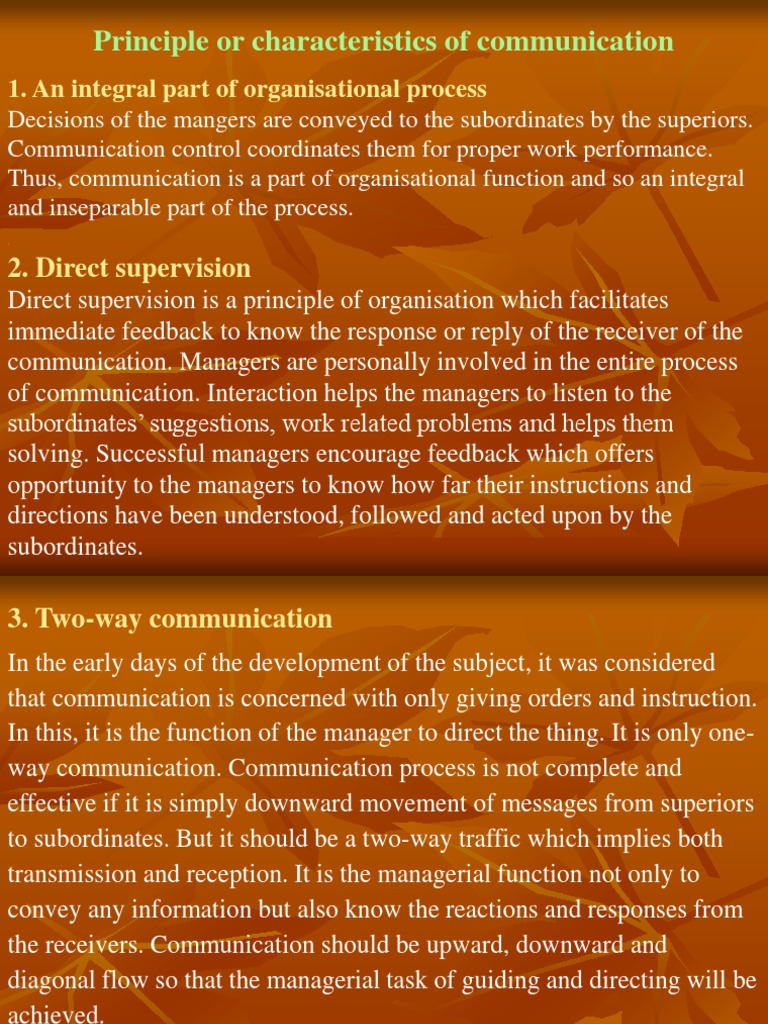 Key Principles of Effective Communication | PDF | Communication ...